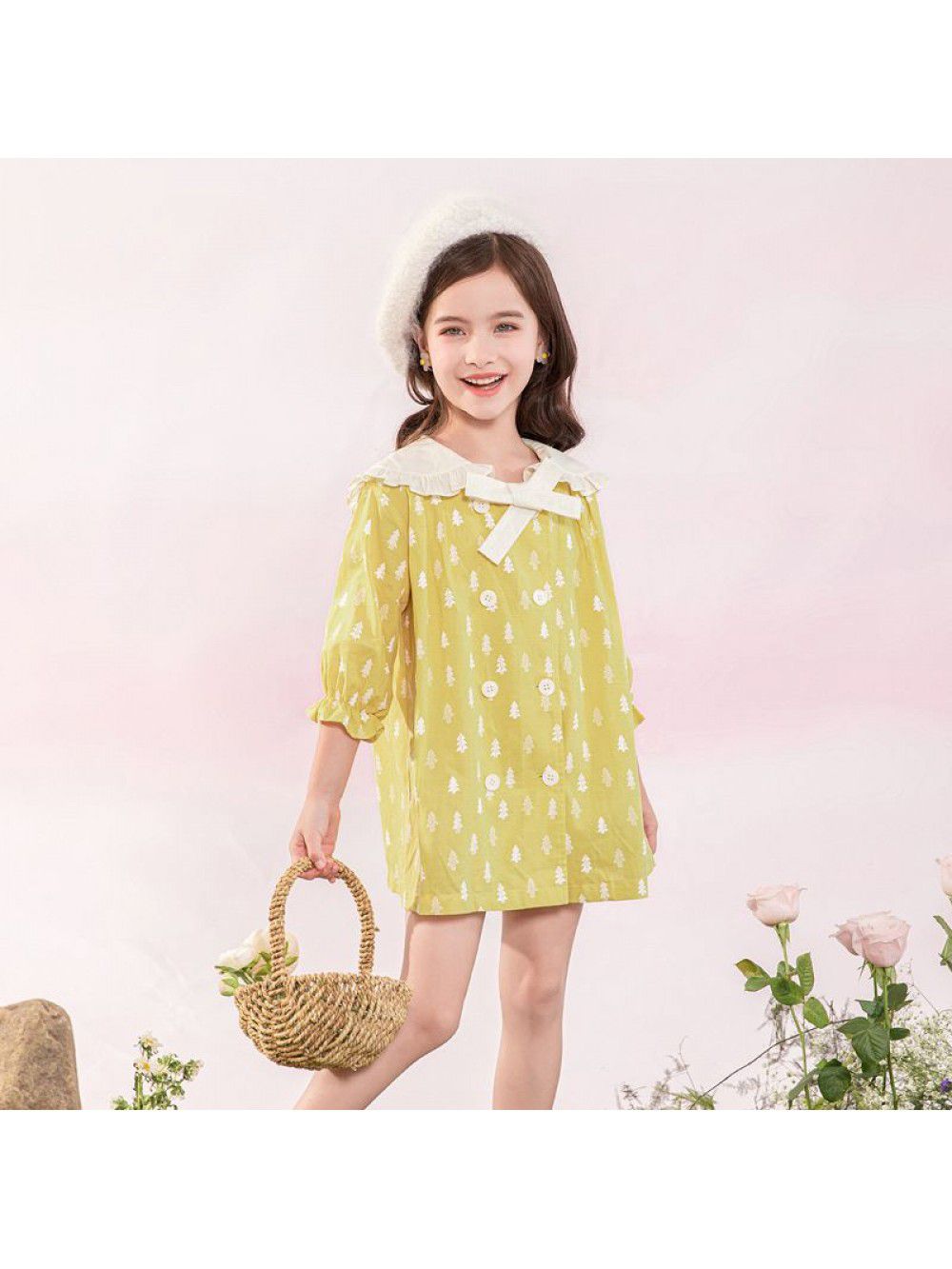 Cicie girls' dress Korean children's clothing one hair generation baby ...