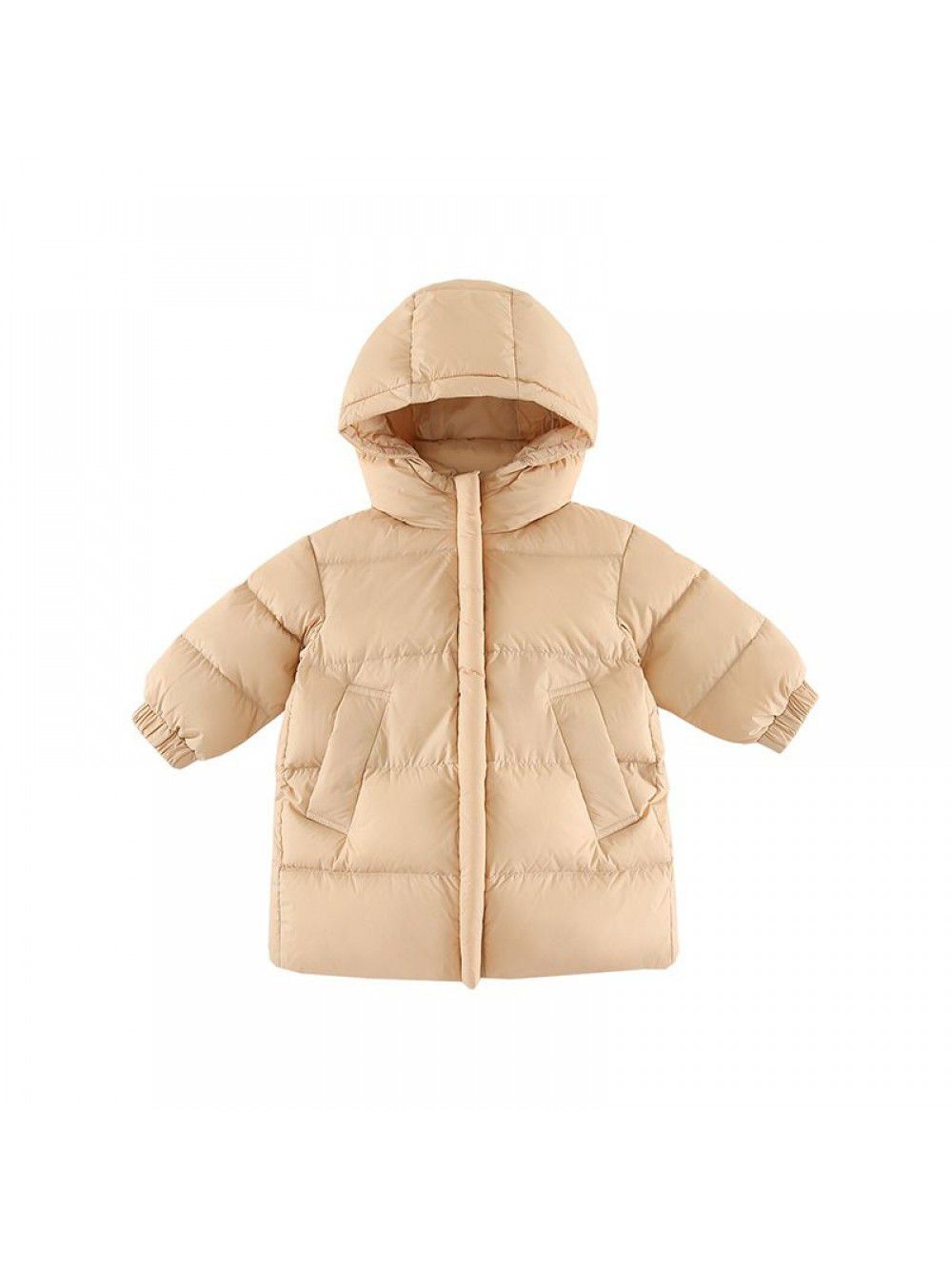 Winter New Three proof Fabric White Goose Down Warm Hooded Long Down ...